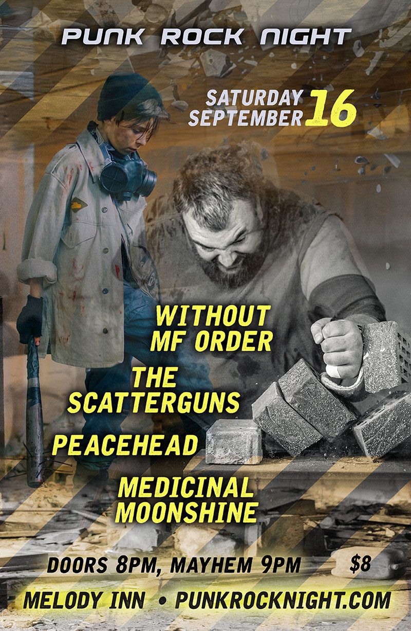 PRN 9-16-23: Medicinal Moonshine, Peacehead, Scatterguns, Without MF Order