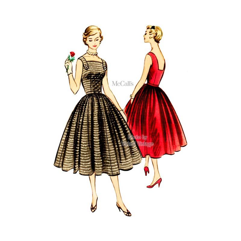 1950s Halter Dress Pattern, McCalls 3264 | Virtual Vintage