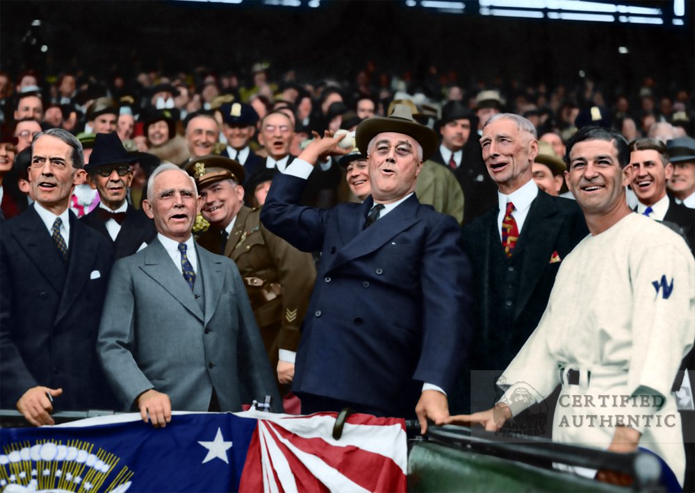 Franklin D. Roosevelt - 1st Pitch (1937)